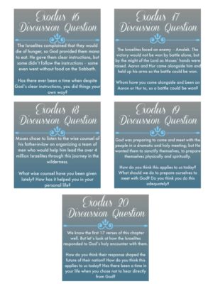 Good Morning Girls Resources {Exodus 16-20} - Women Living Well