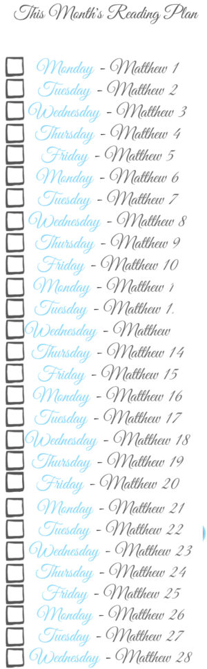 Introducing the Book of Matthew! Are You In? - Women Living Well