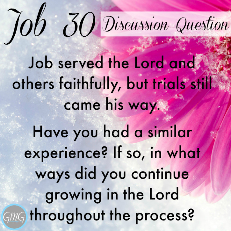 Good Morning Girls Resources {Job 27-31} - Women Living Well