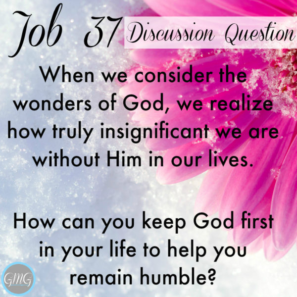 Good Morning Girls Resources {Job 32-37} - Women Living Well