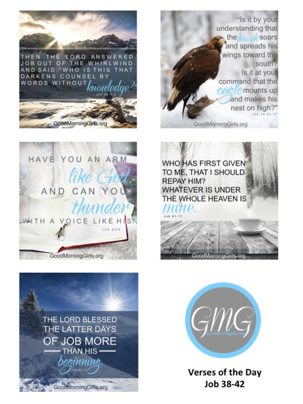 Good Morning Girls Resources {Job 38-42} - Women Living Well