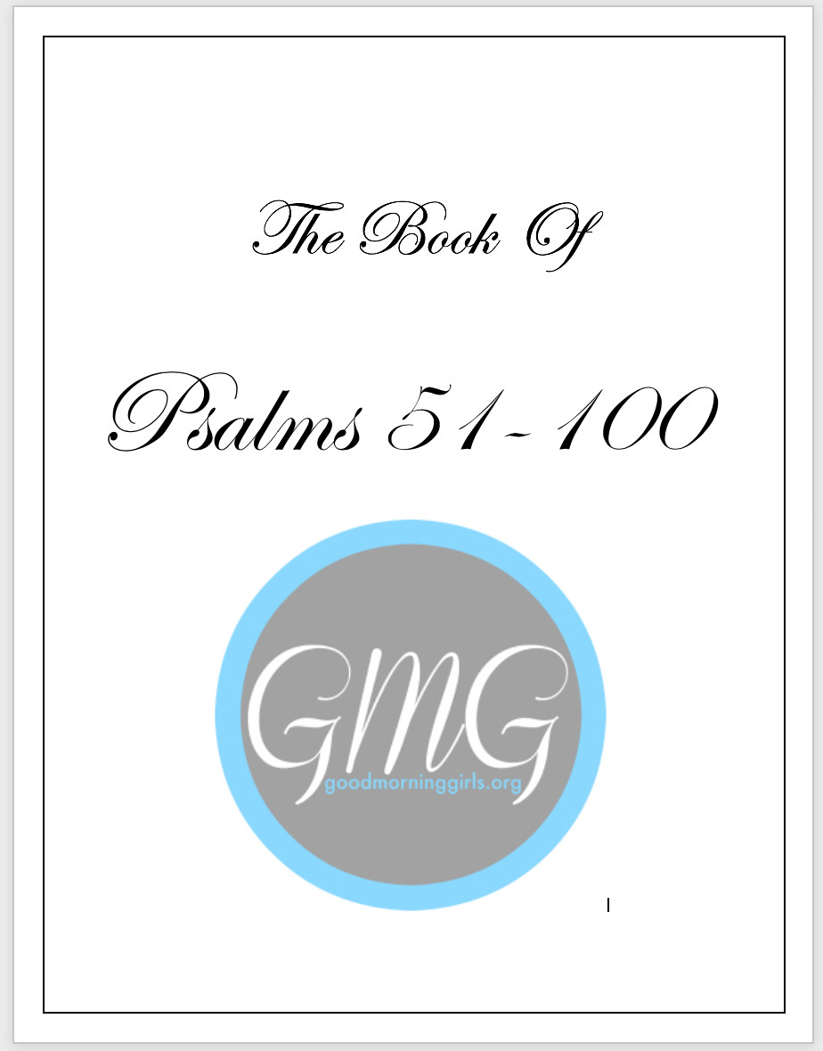 Introducing the Book of Psalms 51-100 - Women Living Well