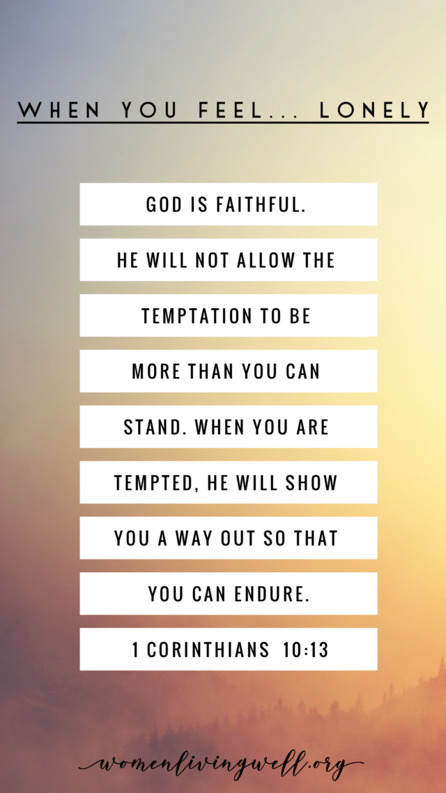10 Verses For When You Feel Lonely - Women Living Well