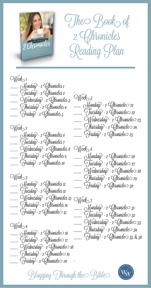 It's Time to Begin! {Intro and Resources for 2 Chronicles 1-5} - Women ...