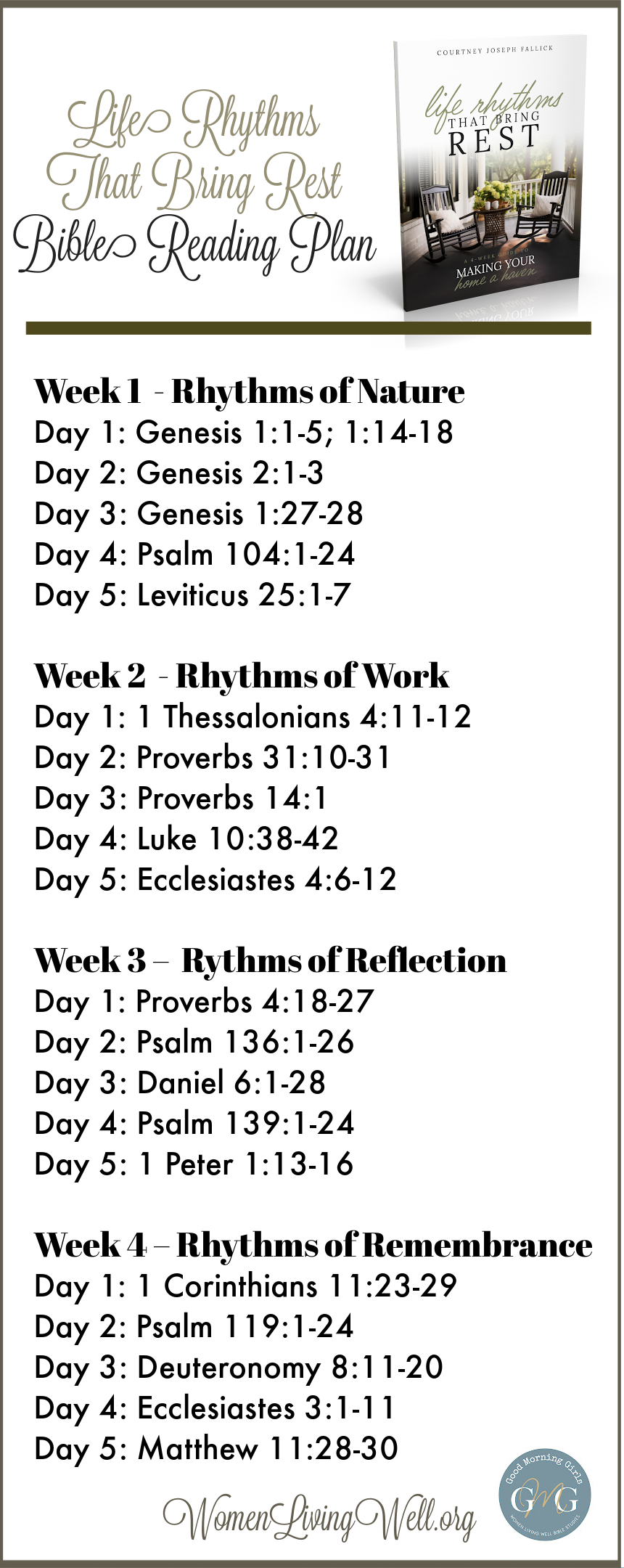The Power of Reflection (Life Rhythms That Bring Rest - Week 3) - Women ...