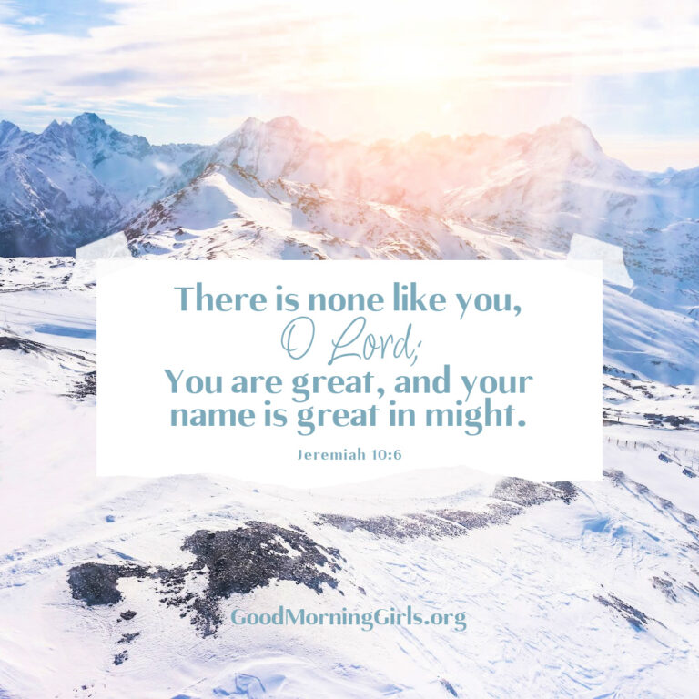 Jeremiah: Week 2 (Good Morning Girls Resources) - Women Living Well