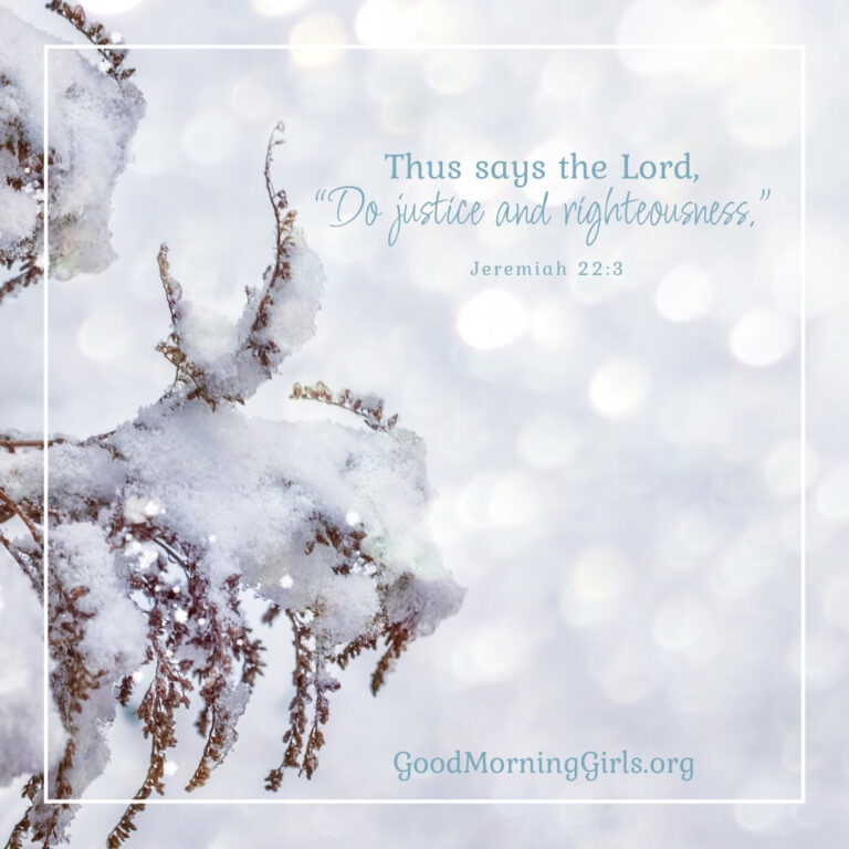 Jeremiah: Week 3 (Good Morning Girls Resources) - Women Living Well