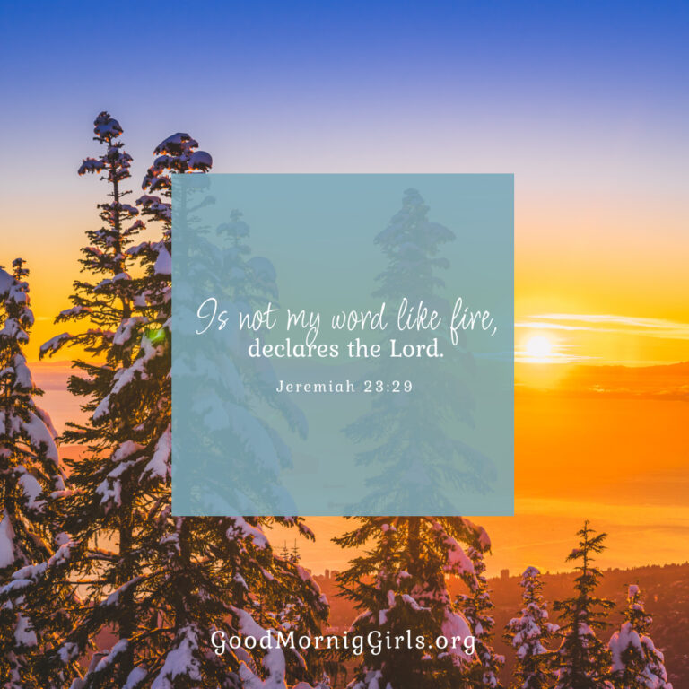 Jeremiah: Week 3 (Good Morning Girls Resources) - Women Living Well