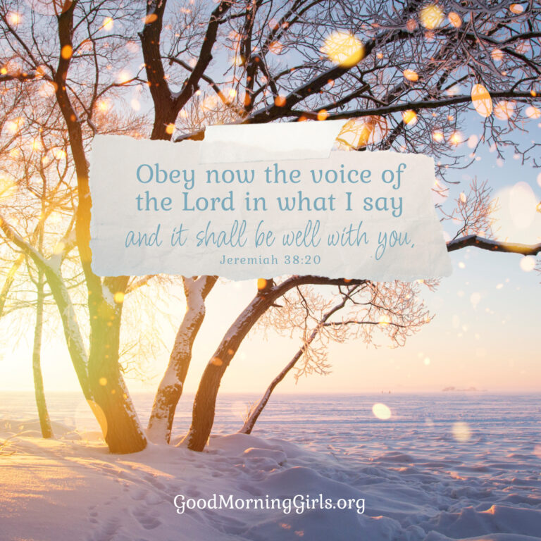 Jeremiah: Week 4 (Good Morning Girls Resources) - Women Living Well