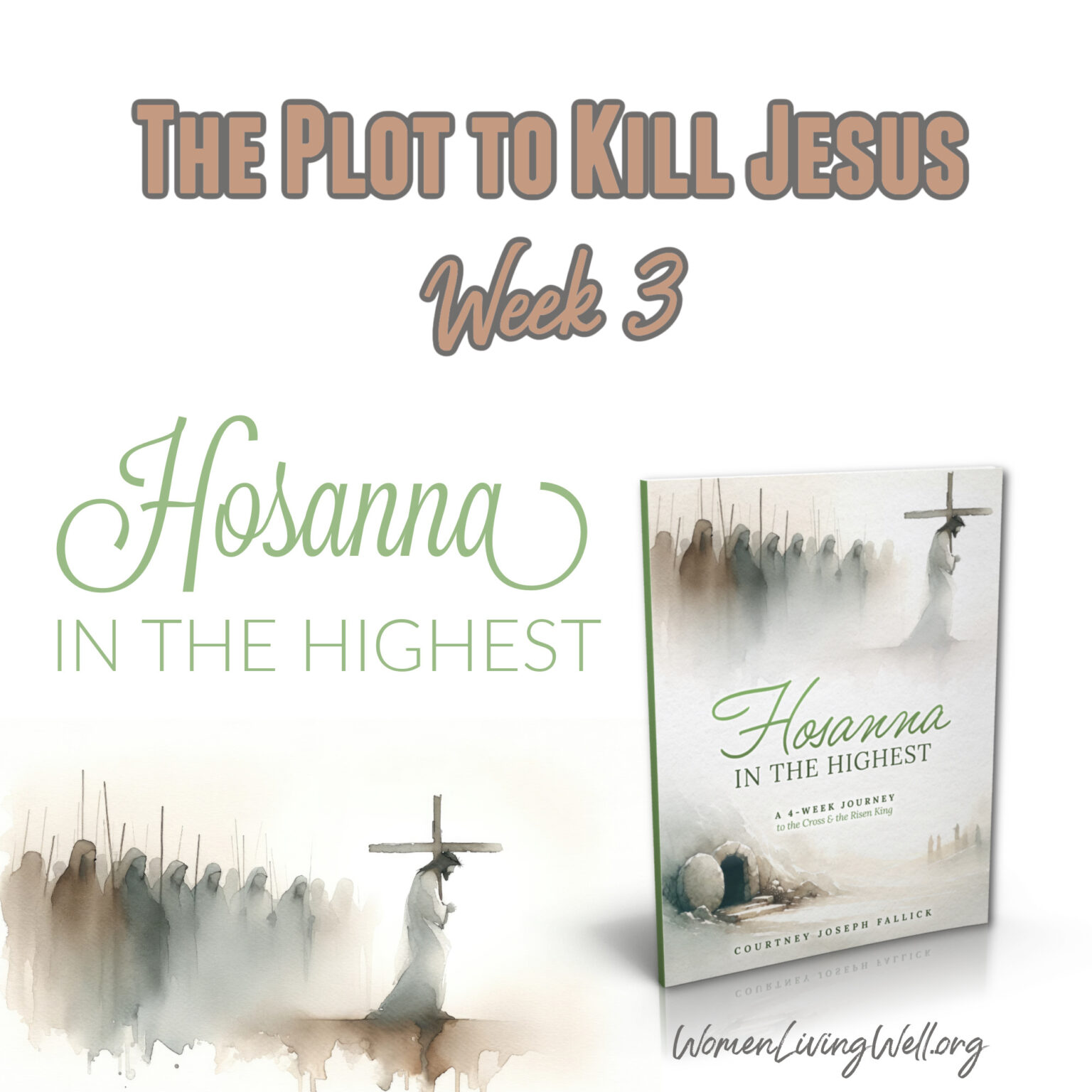 ️ The Plot to Kill Jesus (Week 3 - 🌿Hosanna in the Highest🌿) - Women ...